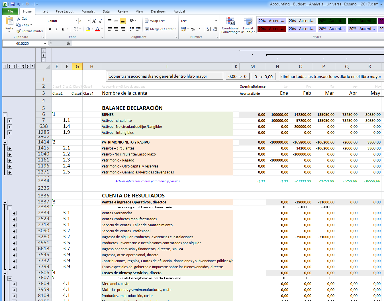 Contabilidad, Presupuesto, Análisis por Excel - www.Excel-Accounting ...